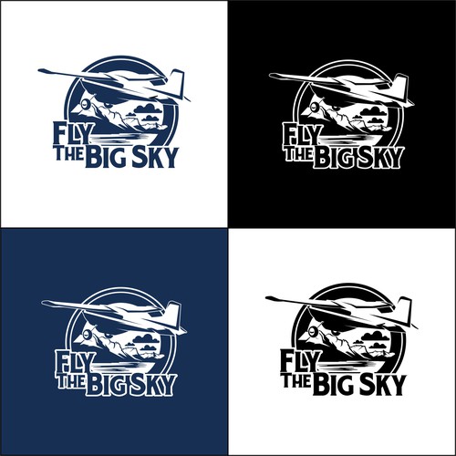 Design a logo for the Fly the Big Sky airplane convention | Logo design ...