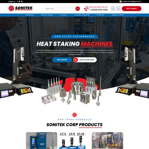 Designs | Industrial Automation Machine Maker Home Page Redesign | Web ...