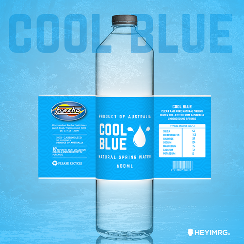 Bring modern new life to our Spring Water label | Product label contest