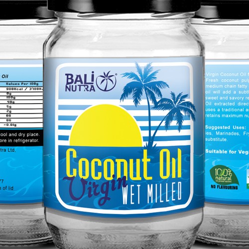 Coconut Oil Label | Product label contest