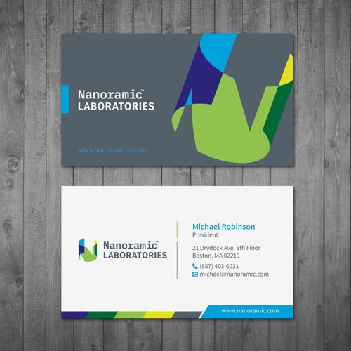 Business card for emerging nanotechnology company | Business card contest
