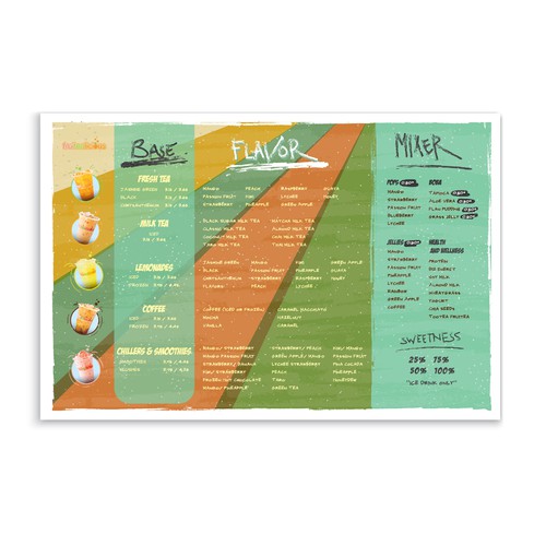 FUN, CREATIVE, MENU DESIGN NEEDED! | Menu contest