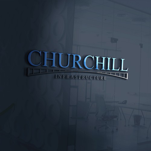 Create a classic traditional logo for Churchill Infrastructure Civil ...