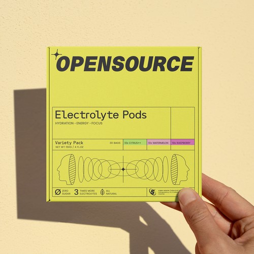 Designs | Electrolyte Powder Packaging Design for a Retro-Techy Brand ...