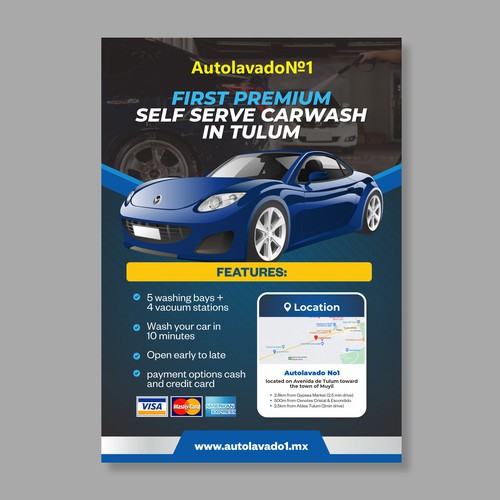 Designs | Self serve car wash flyer design | Postcard, flyer or print ...