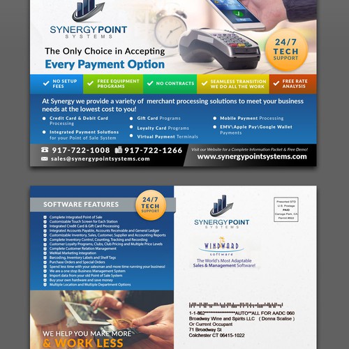 Create an attention getting flyer for Synergy Point Systems & Update ...