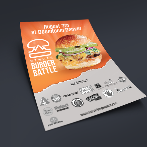 Create a flyer for a burger event | Postcard, flyer or print contest