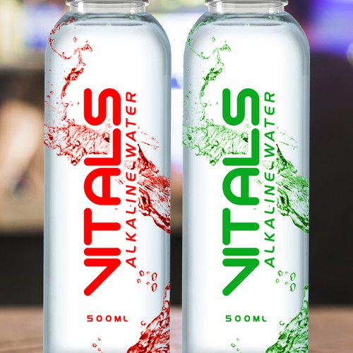 Designs | Modern, Luxe and Fun Product Label for Alkaline Water Brand ...