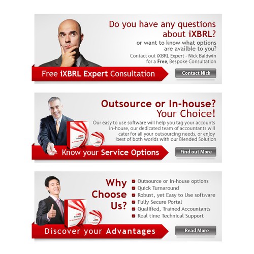 Designs | Clean Professional Banners for IT company website | Banner ad ...