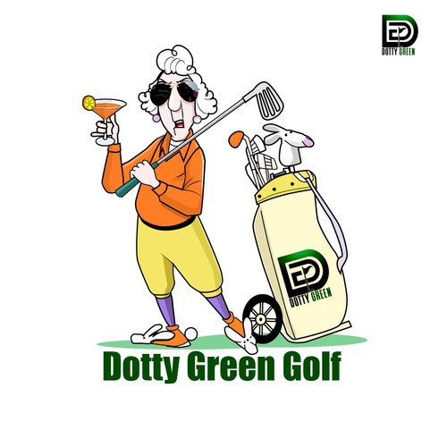 Designs | Golf Caricature Contest (Dotty Green Golf - Best New Product ...