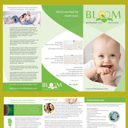 Create warm inviting brochure for fertility clinic | Brochure contest