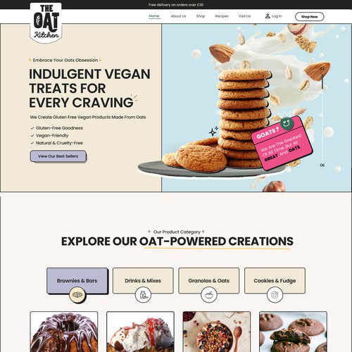 Designs | The Oat kitchen - Vegan Gluten free , fresh modern and easy ...
