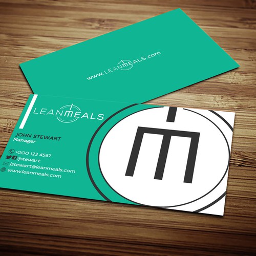 Designs | Lean Meals Business Cards | Business card contest