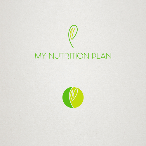 Create a logo with a happy, healthy, organic vibe for My Nutrition Plan ...