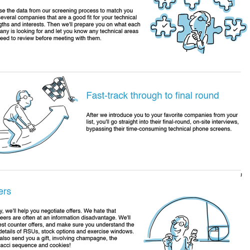 Stylized illustrations for interview process | Illustration or graphics ...