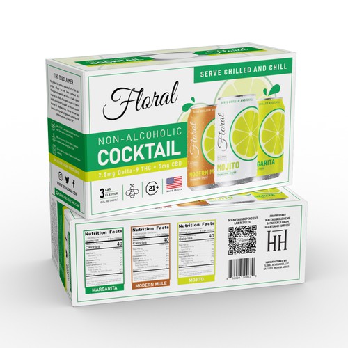 Rtd mocktail variety packaging design (dieline included) | Product ...
