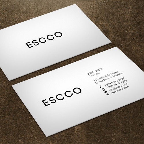 Sharp, smart, successful business cards for the industrial sector ...