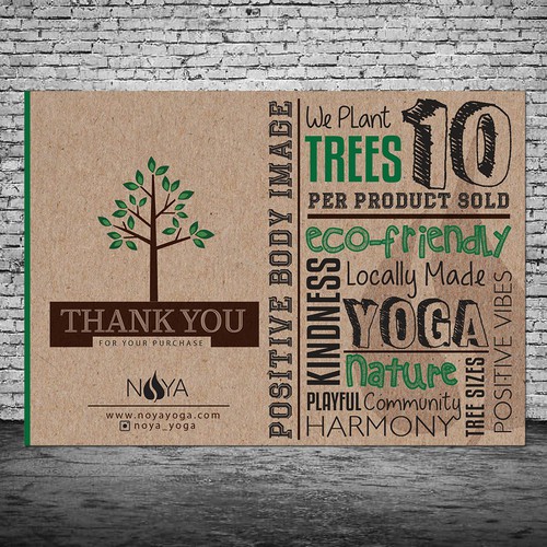 Design an Eco-Friendly company thank you card | Postcard, flyer or ...