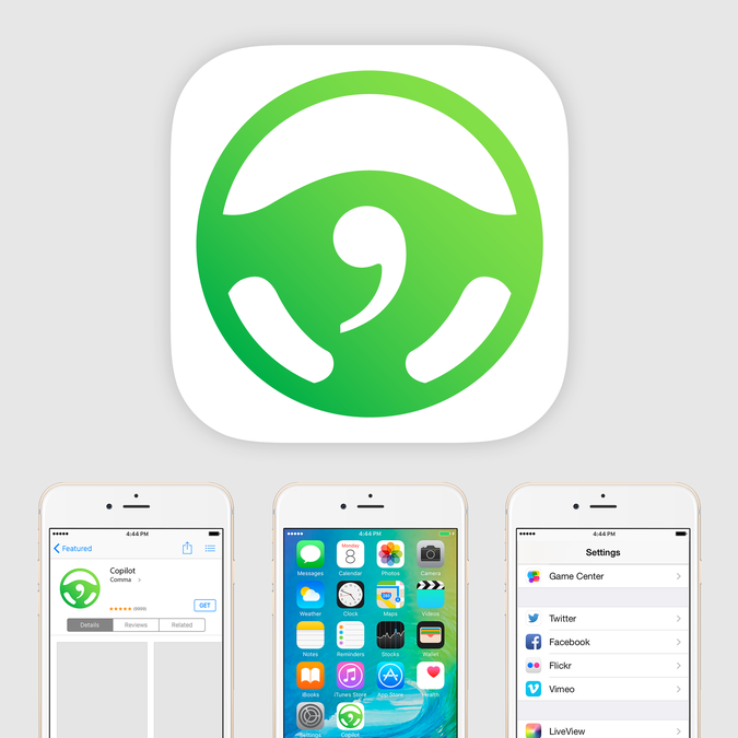 Create a simple, modern iOS icon for a car utility app | Icon or button ...