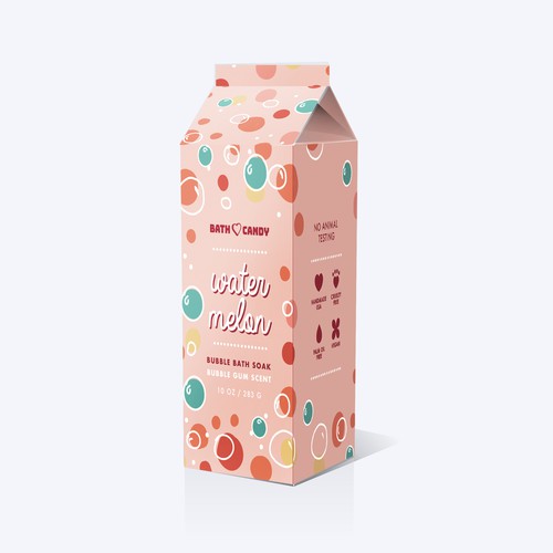 Designs | FUN Colorful Bubble Bath Milk Carton Design for Mass Retailer ...