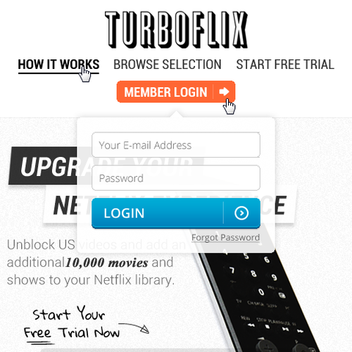 Designs | TurboFlix needs a homepage for its premium video streaming service | Web page design ...