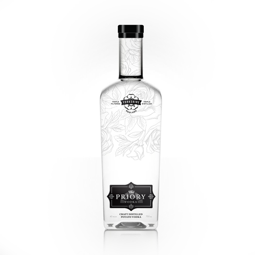 Create spirit bottle label design for Priory Vodka. | Product packaging ...