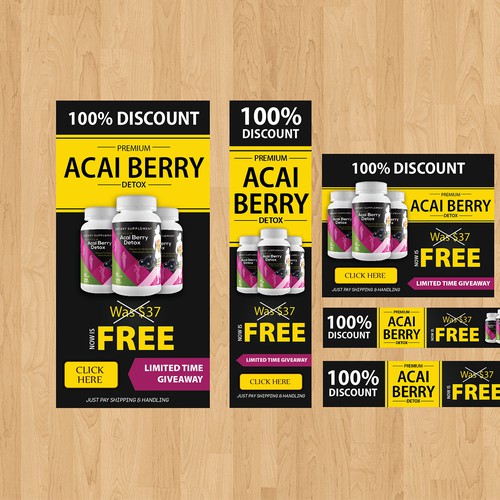 Static Banner for Detox Giveaway | Banner ad contest