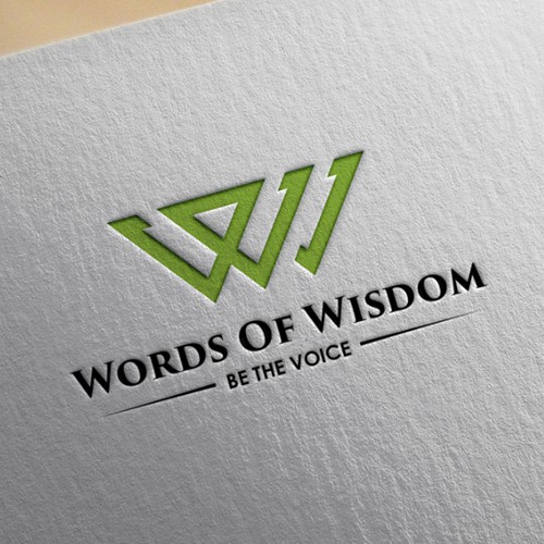 create a stand out logo for words of wisdom | Logo design contest