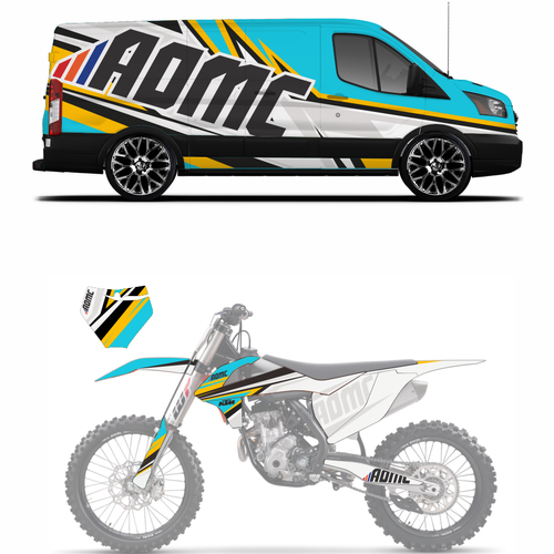 Create an Exciting Motocross Graphics Kit and Van Wrap | Car, truck or ...