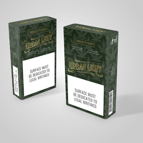 Cannabis - Cigarette Box for cigarettes with mix Tobacco/CBD Hemp ...