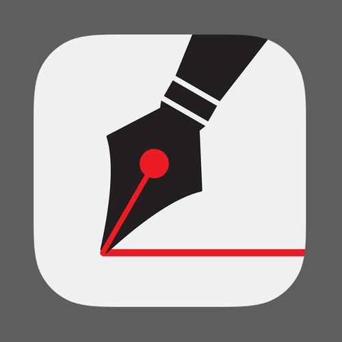 Design a writing-themed app icon for Outlining Your Novel | Icon or ...