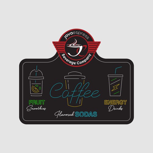 Designs | Design an attention grabbing sign for a drive thru coffee ...