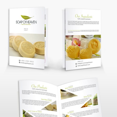 soap of heaven need your creativity to make brochure | Brochure contest
