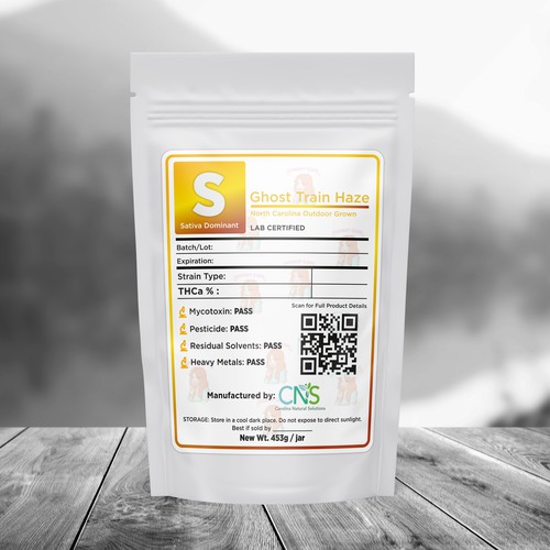 Label design for hemp flower | Product label contest | 99designs