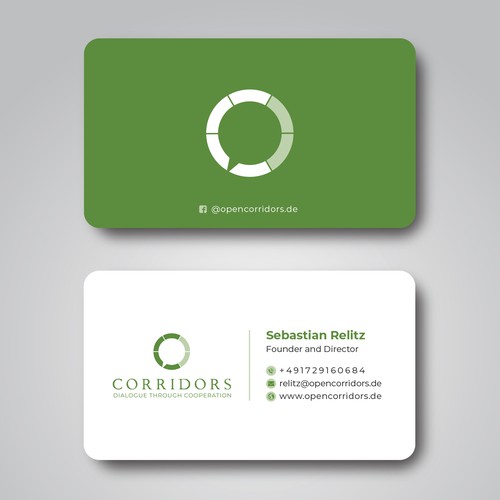 Modern business card for NGO; Logos available | Business card contest