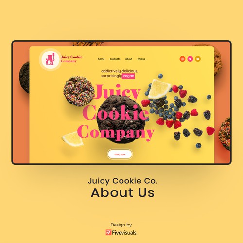 Design a dope website for Juicy Cookie Co. - addictively delicious ...