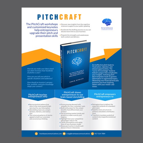 Design a One-Pager for a Startup Pitch Workshop | Postcard, flyer or ...