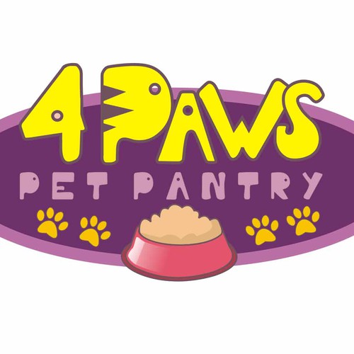 Create the next logo for 4 Paws Pet Pantry | Logo design contest
