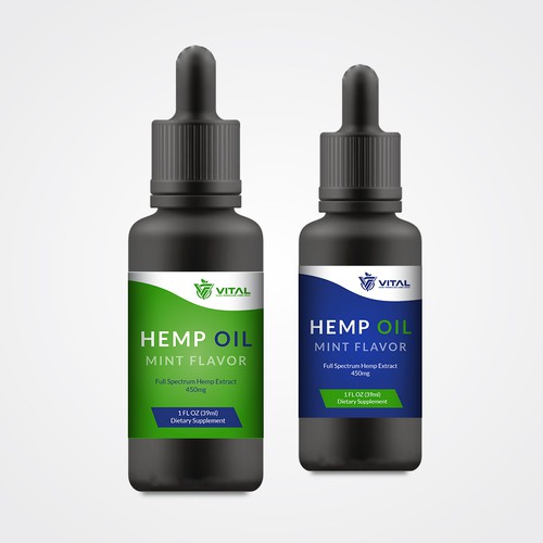 Vital Hemp Oil | Product label contest