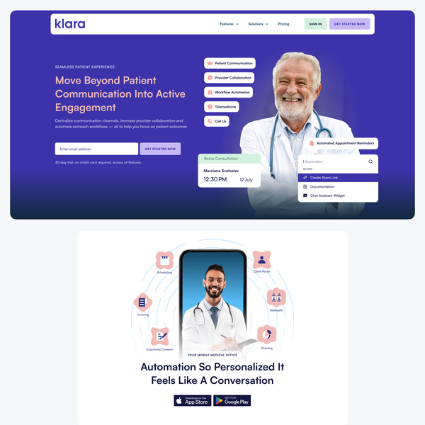 Design a professional website for a disease detection technology ...