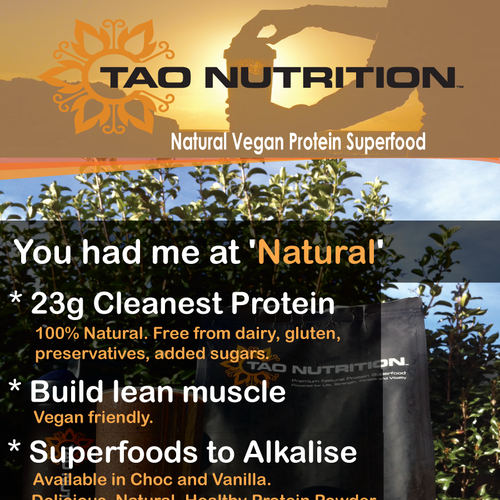 Posters for Natural Protein Powder + Ongoing | Poster contest
