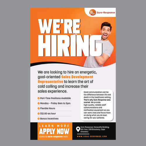 Designs | We need a professional looking 11x17 poster to recruit ...