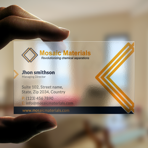 Designs | Business card for a fast growing high technology startup ...