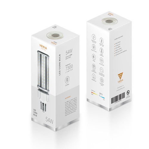 Design a clean LED Lamp Box Design | Product packaging contest