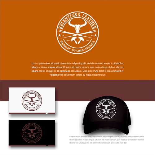 Designs | Professional logo for Handmade Leather Goods company. | Logo ...