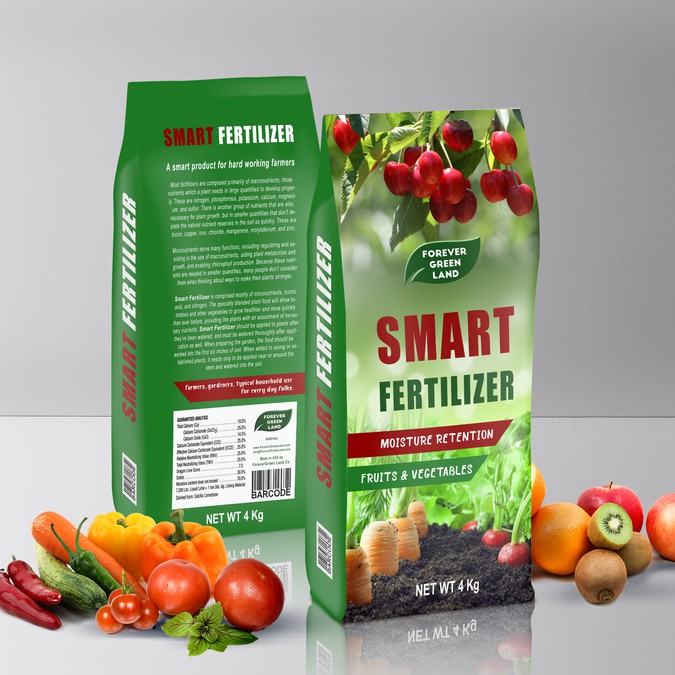 A smart fertilizer that will help save water | Product packaging contest