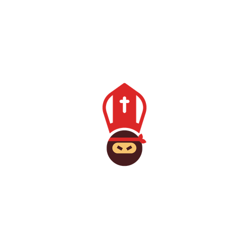 Ninja + The Pope = The Ninja Pope. Have fun with it :) | Logo design ...