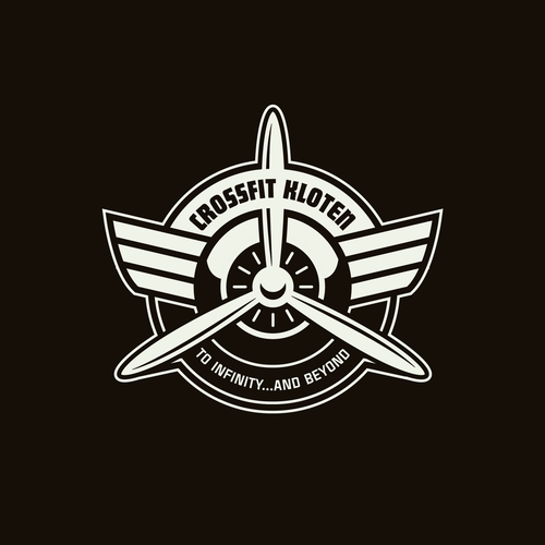 Designs | Airplane style logo for a CrossFit Gym | Logo design contest