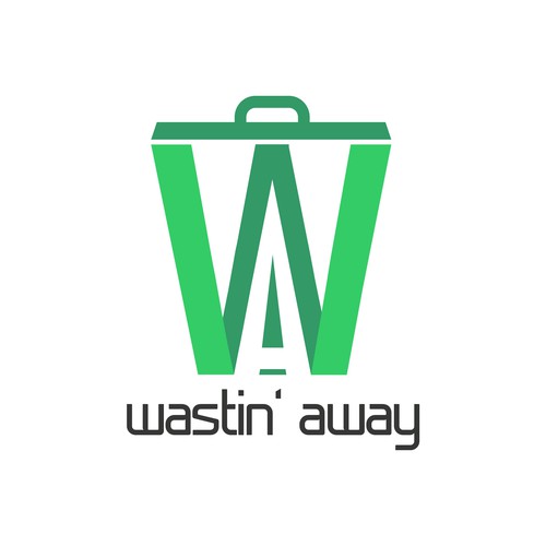 Wastin' Away trash company needs a logo somehow incoporating a trash ...