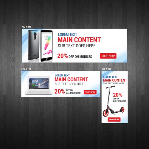 NEW: Website banners redesign for Petrol eShop | Banner ad contest